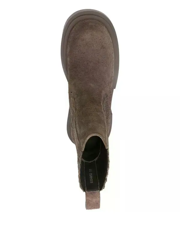 Rick Owens Beatle Bogun Platform-sole Boots - Brown