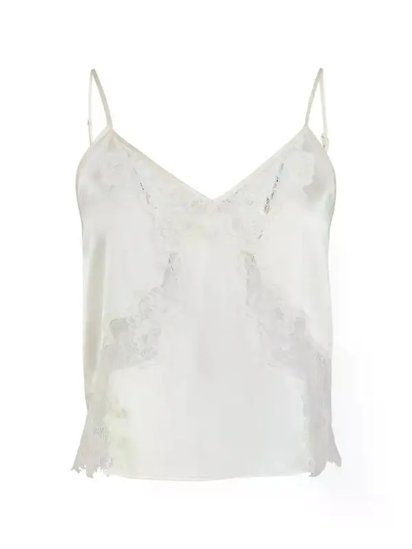 FLEUR DU MAL Juliet Lace Blouse - White