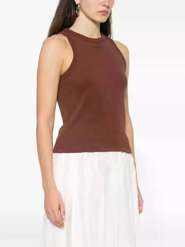 Soeur Dolly Round-neck Top - Brown