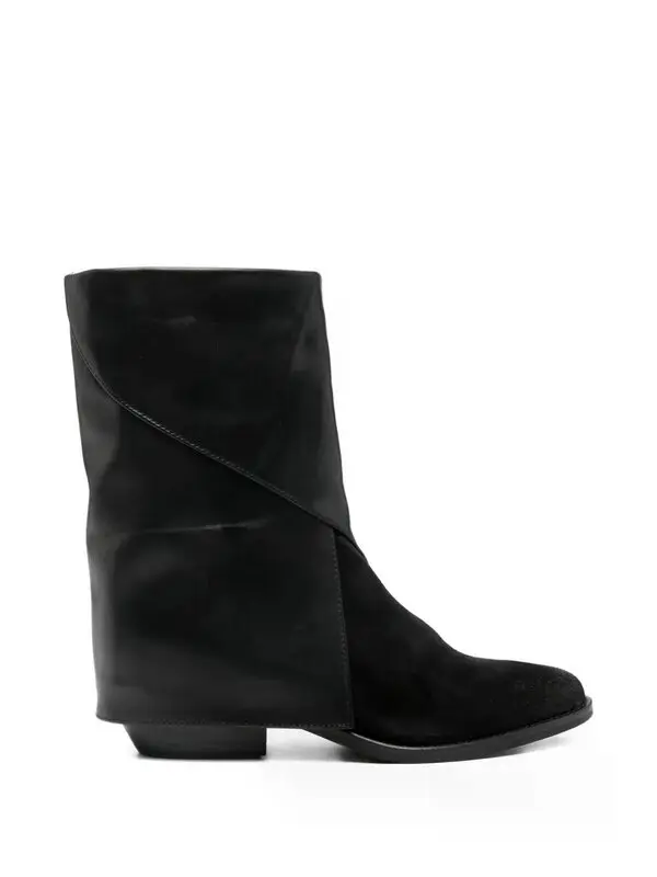 JULIE DEE Suede-panel Ankle Boots