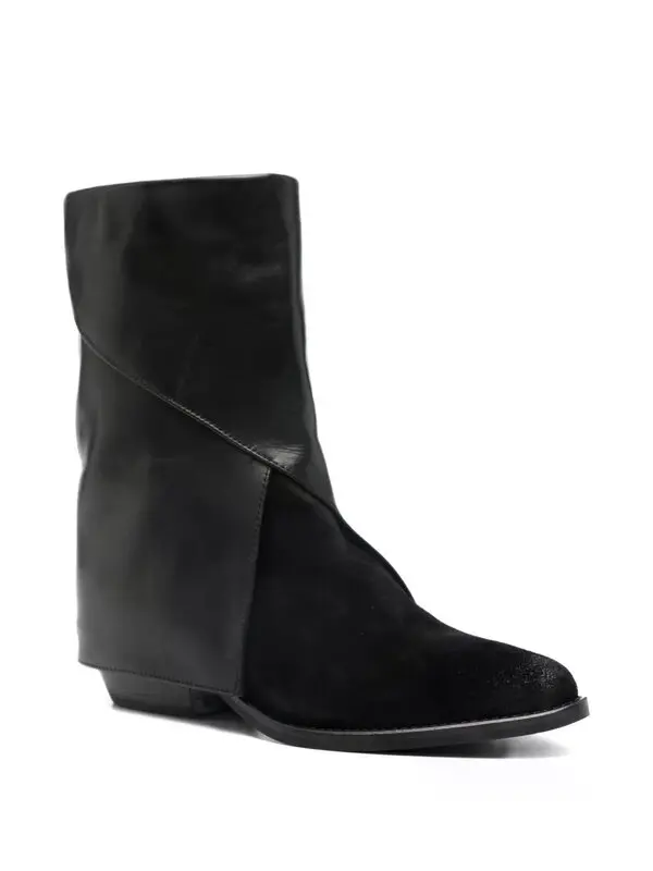 JULIE DEE Suede-panel Ankle Boots