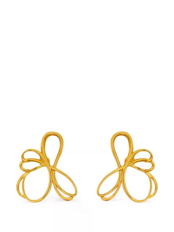 Oscar De La Renta Openwork Drop Earrings - Gold