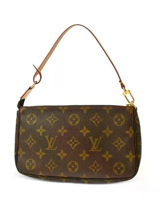 LOUIS VUITTON 2004 Monogram Cherry Pochette Handbag - Brown