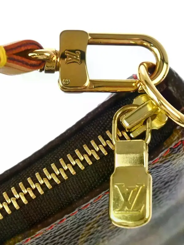 LOUIS VUITTON 2004 Monogram Cherry Pochette Handbag - Brown