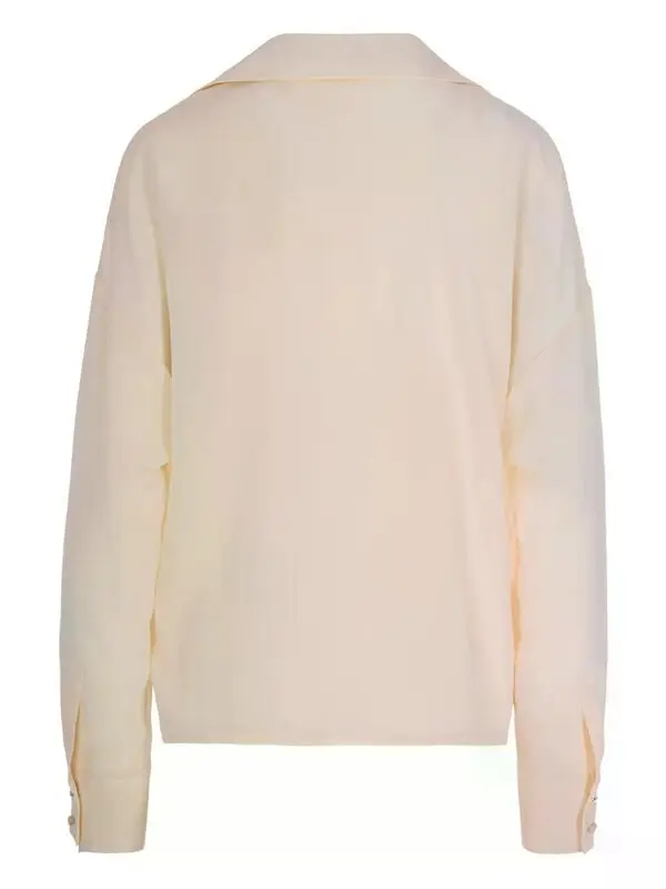 Max Mara Tie-detailed Pleated Shirt