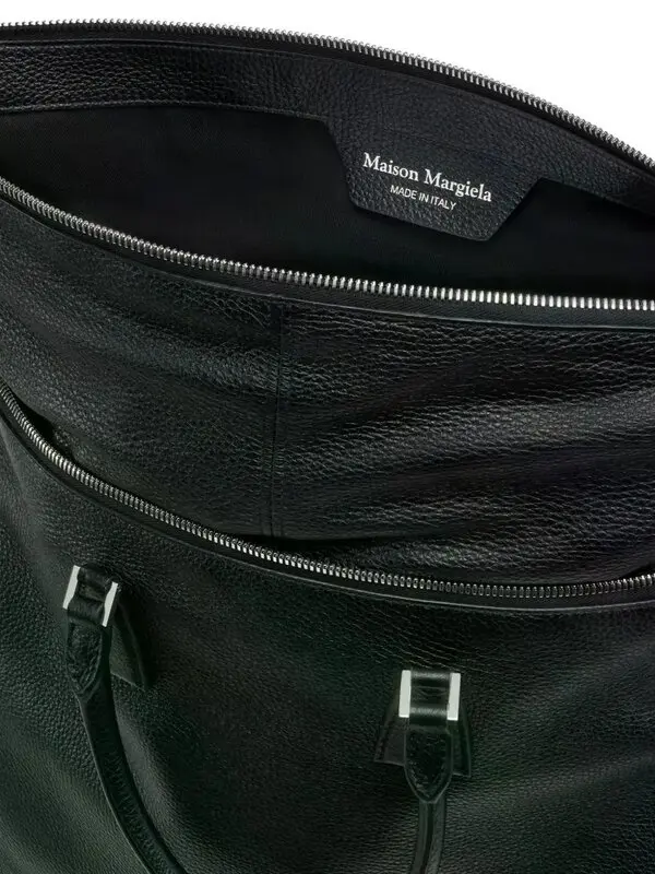 MAISON MARGIELA Xl 5ac Zip Leather Tote Bag - Neutrals