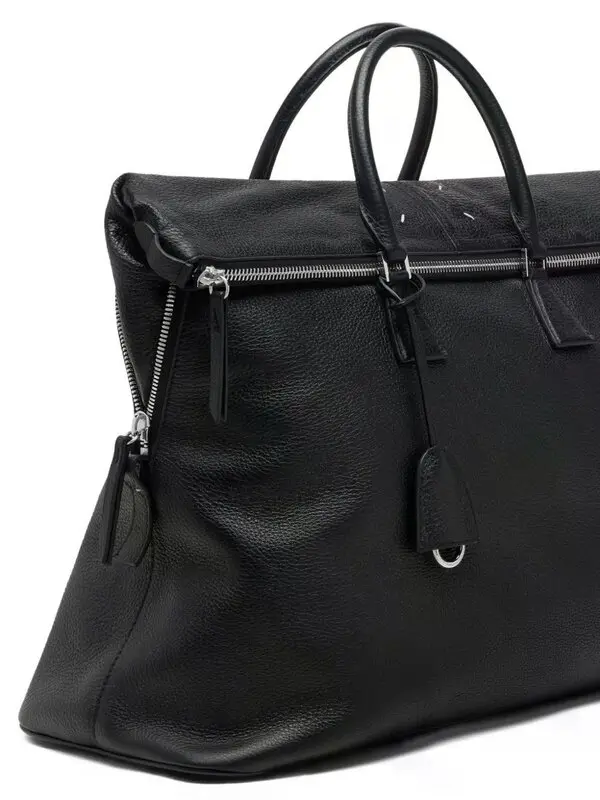 MAISON MARGIELA Xl 5ac Zip Leather Tote Bag - Neutrals