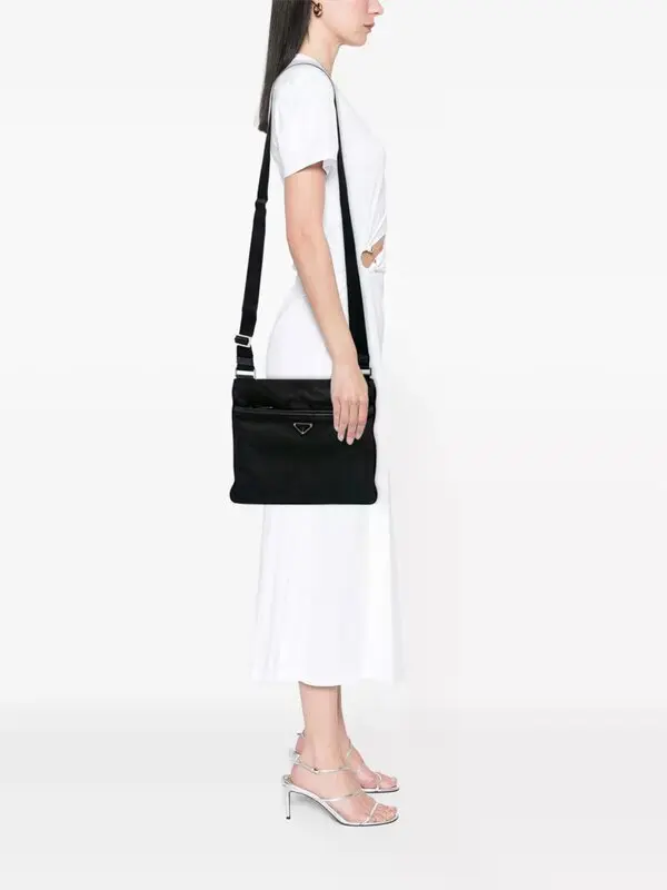 Prada Tessuto Zip Top Crossbody Bag