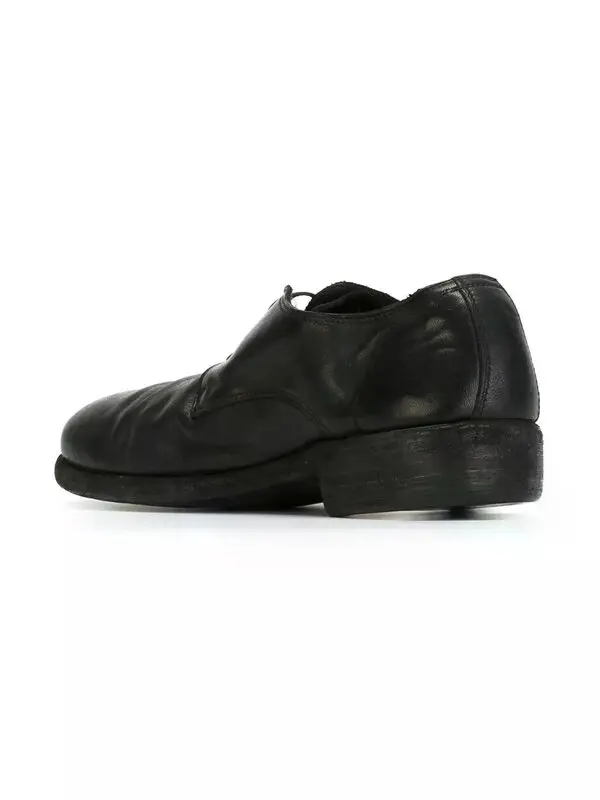 Guidi Distressed Derby Shoes