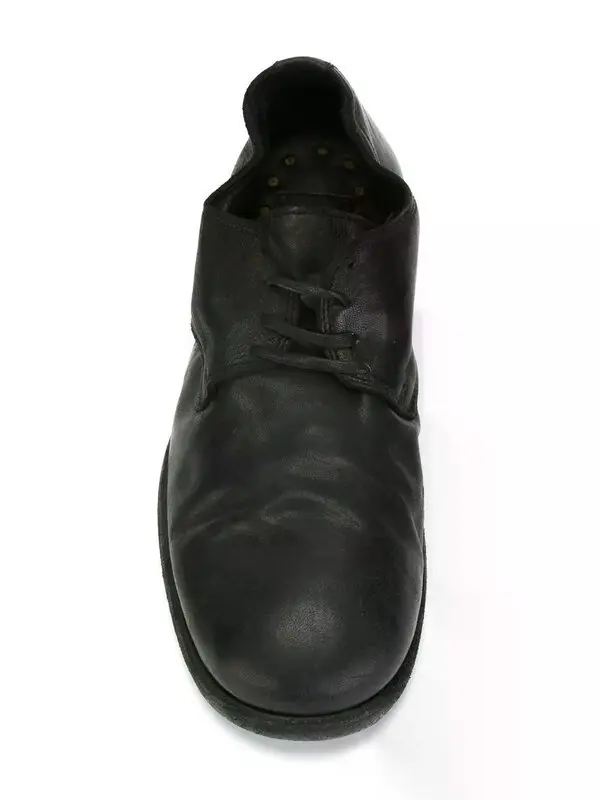 Guidi Distressed Derby Shoes