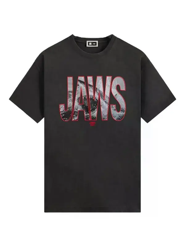 Kith Jaws Shark-attack Graphic T-shirt - Black