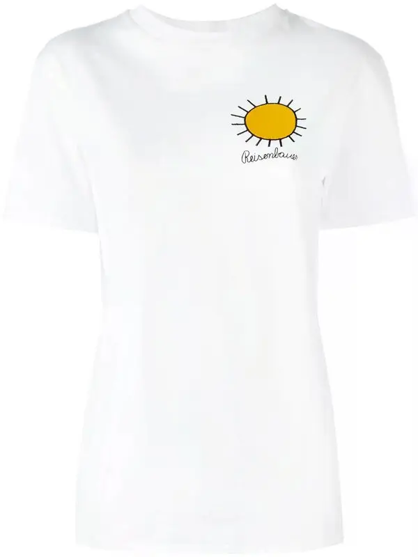CHRISTOPHER KANE Embroidered Sun T-shirt - White