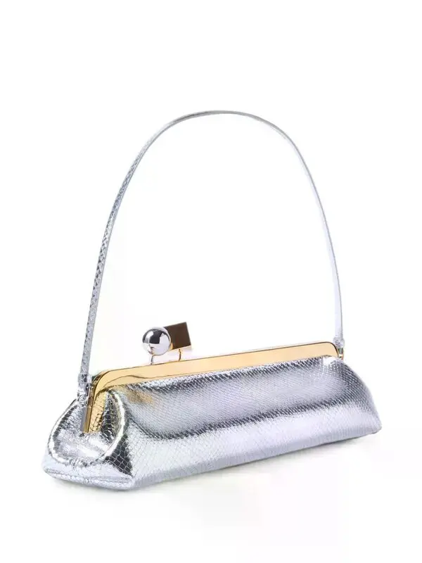 Jacquemus Salon Clutch Bag With Snake Embossed Leather