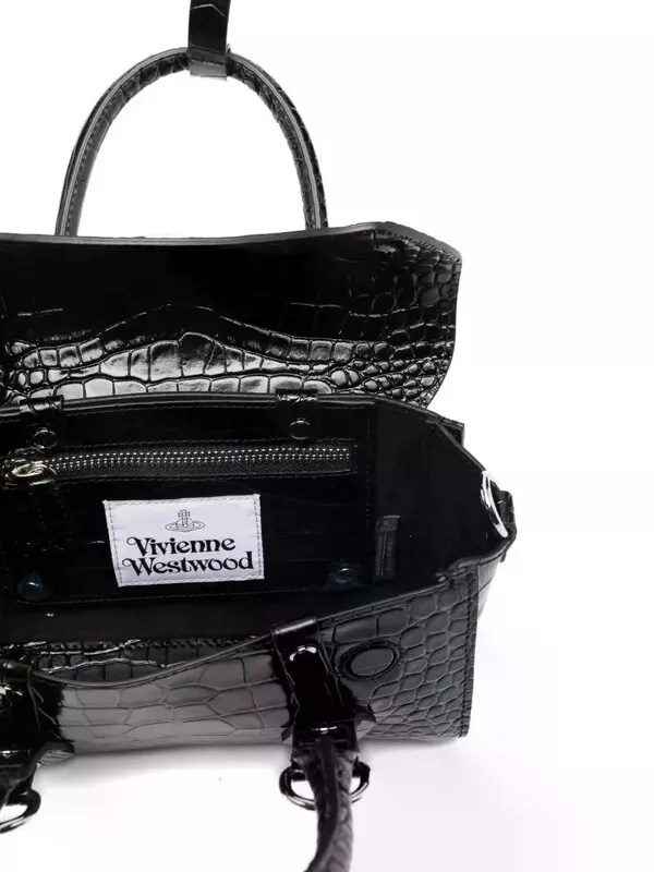 VIVIENNE WESTWOOD Bettina Orb-plaque Embossed Tote Bag