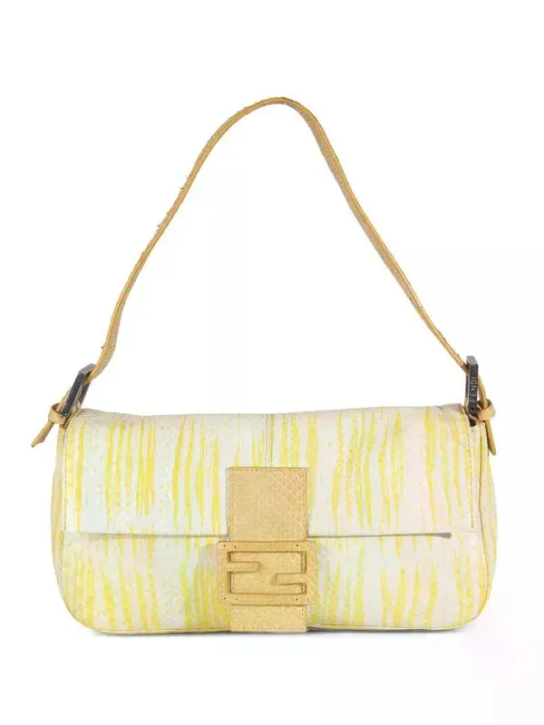 Fendi Baguette Shoulder Bag - White