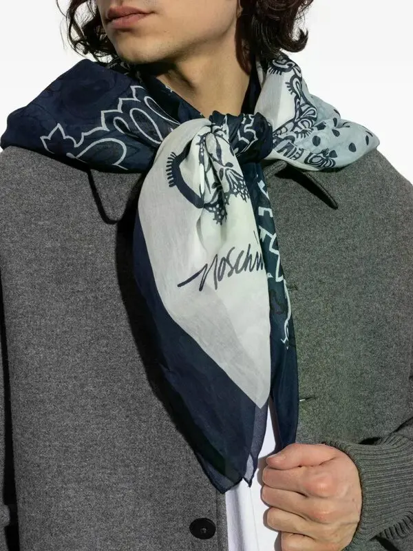Moschino Paisley-pattern Scarf