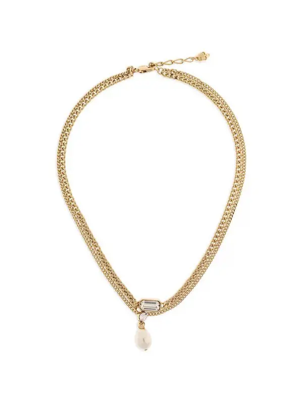 Alexander McQueen Drop-pendant Necklace - Gold