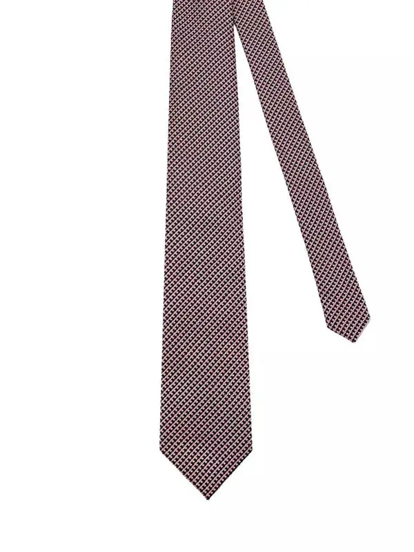 TOM FORD Patterned Neck Tie - Pink