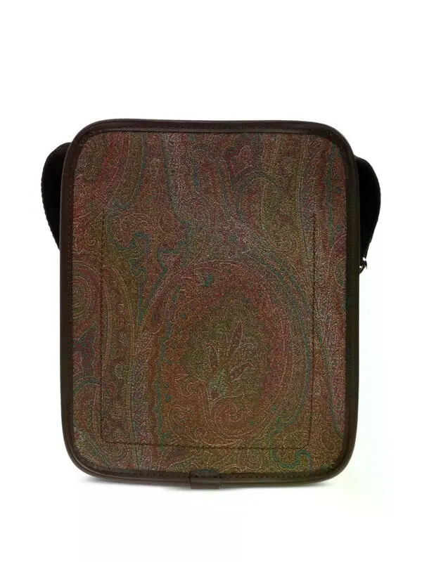 Etro Paisley Print Shoulder Bag - Brown