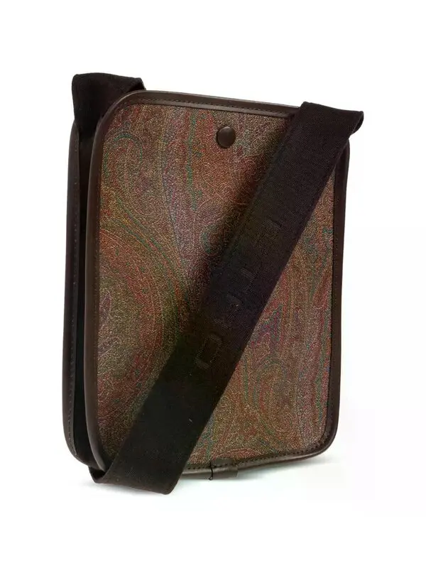 Etro Paisley Print Shoulder Bag - Brown