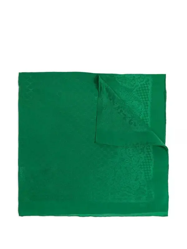 Moschino Lace Silk Scarf - Green