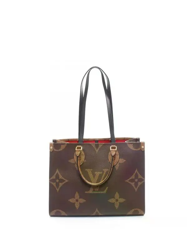 LOUIS VUITTON 2020 Monogram Giant Onthego Mm Satchel - Brown