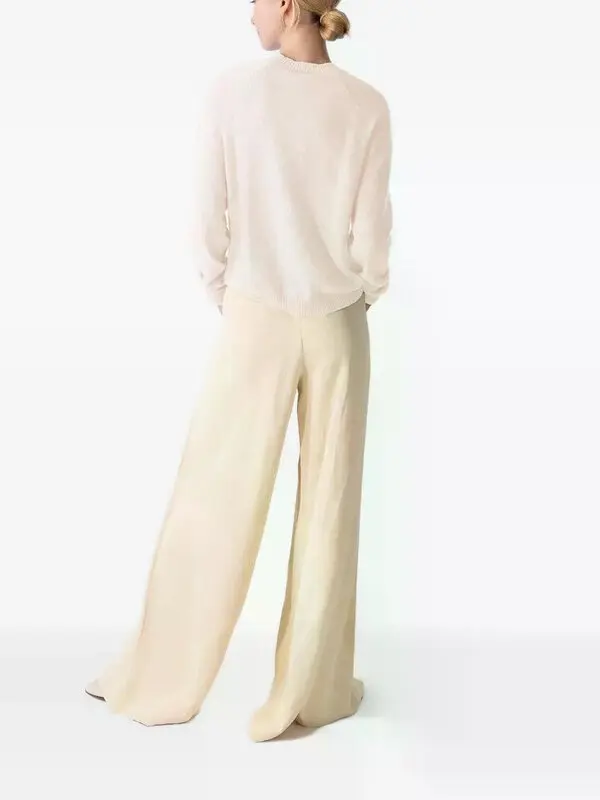 Minnie Rose Crew-neck Sweater - Neutrals
