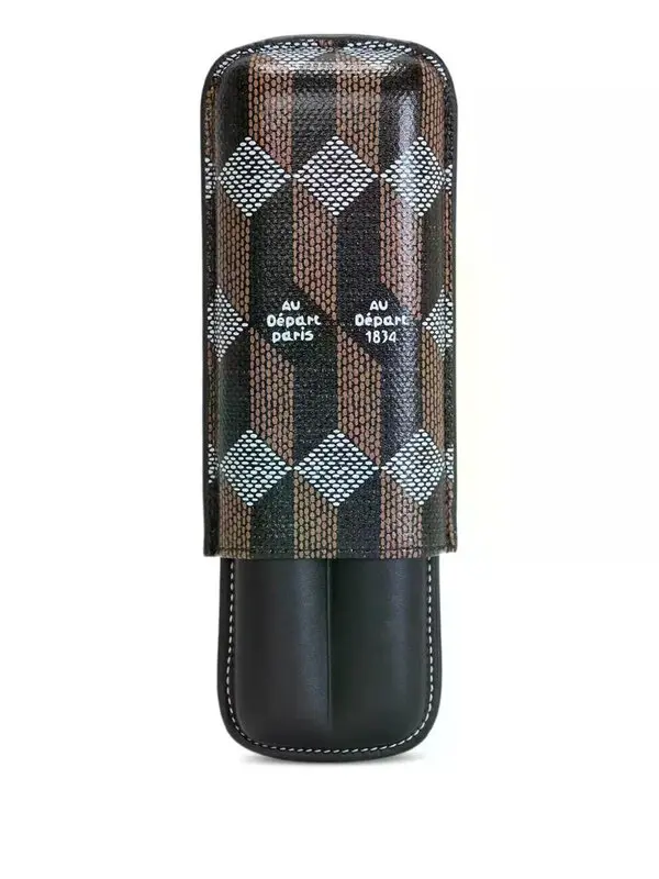 AU DEPART Argyle Cigar Case - Brown