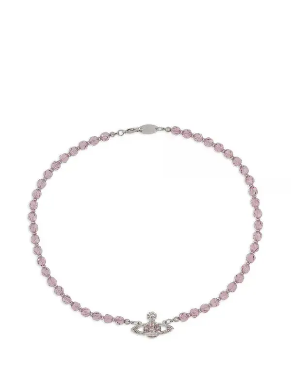 VIVIENNE WESTWOOD Messaline Choker Necklace - Silver