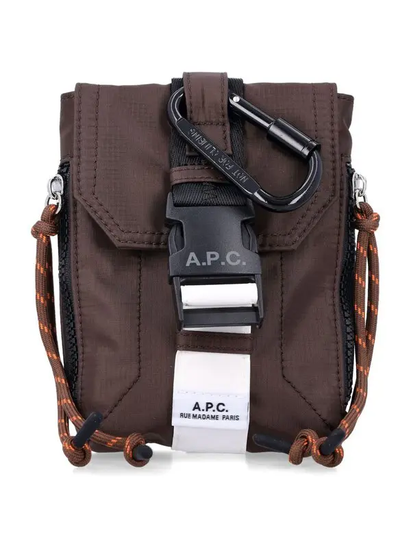 A.p.c. Treck Crossbody Pouch - Brown