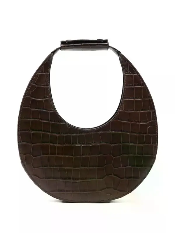 Staud Moon Embossed Leather Tote