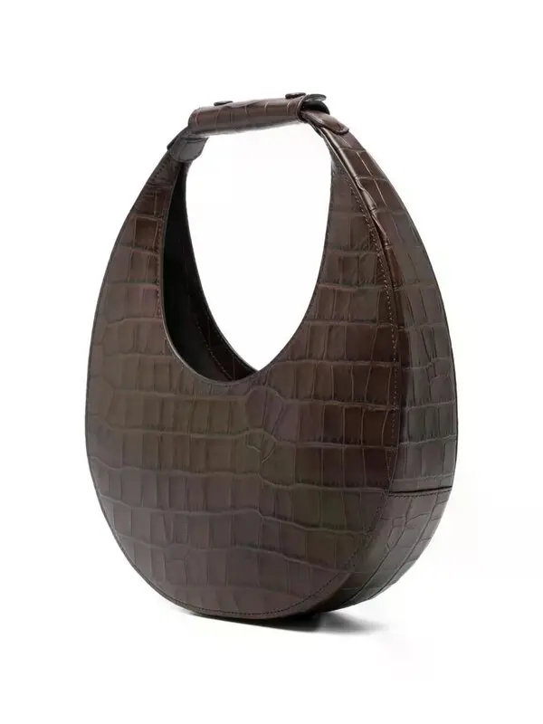 Staud Moon Embossed Leather Tote