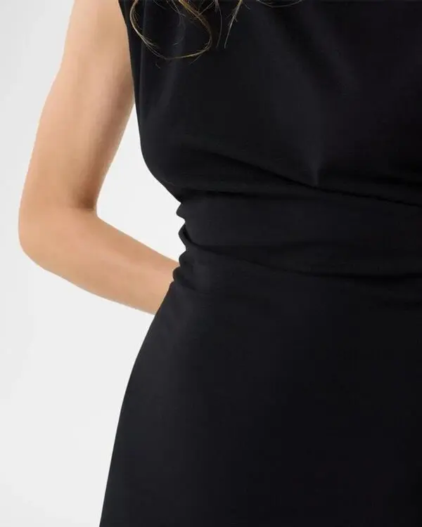 AKYN STUDIO Asymmetric Fitted Maxi Dress