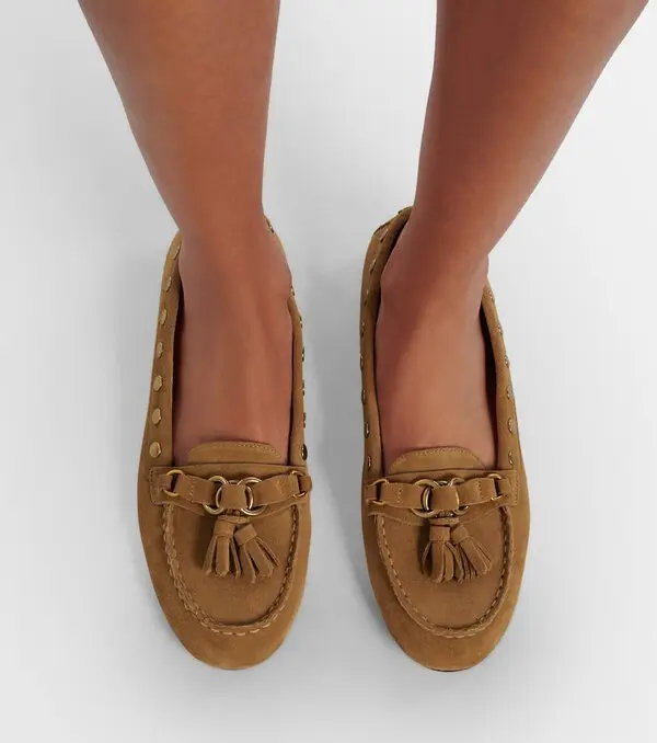 Isabel Marant Faxel Studded Suede Loafers