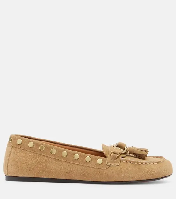 Isabel Marant Faxel Studded Suede Loafers