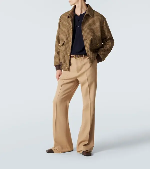 Valentino Garavani Virgin Wool Gabardine Flared Pants
