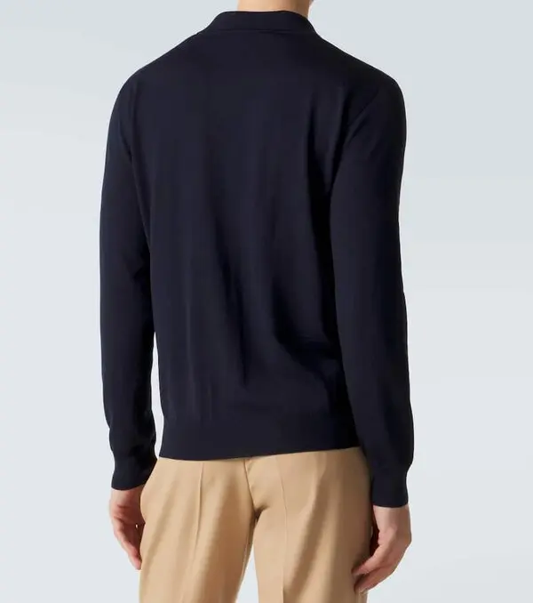 Valentino Garavani Vlogo Virgin Wool Polo Sweater