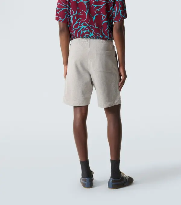 Dries Van Noten Cotton Jersey Shorts - Grey