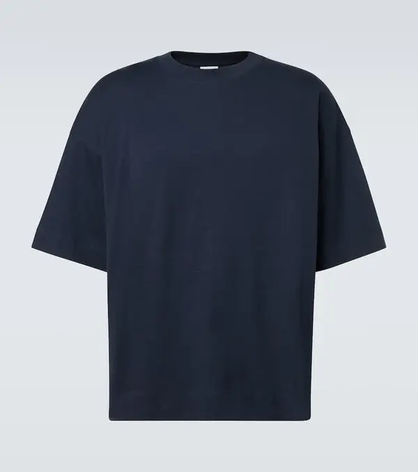 Dries Van Noten Oversized Cotton Jersey T-shirt - Blue