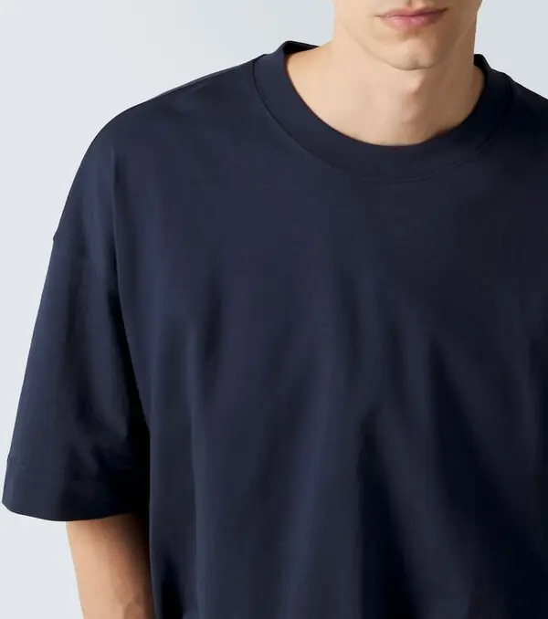Dries Van Noten Oversized Cotton Jersey T-shirt - Blue