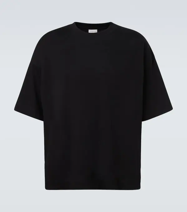 Dries Van Noten Oversized Cotton Jersey T-shirt - Black