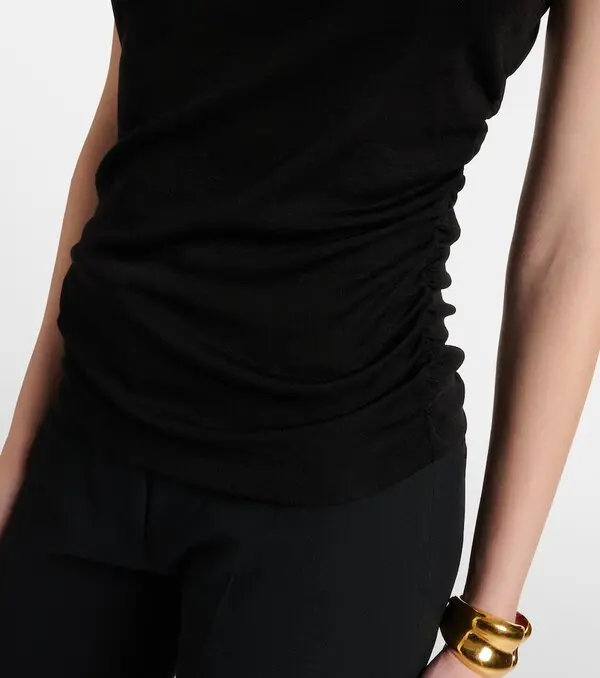 Vince Wool-blend Top - Black