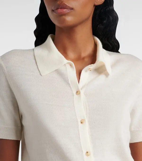 Vince Wool-blend Top - White