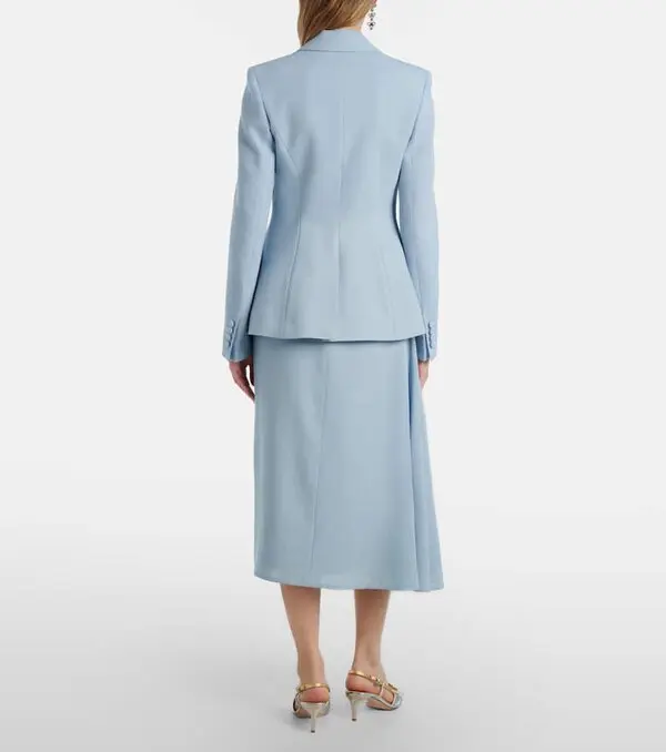 Erdem Virgin Wool Midi Skirt