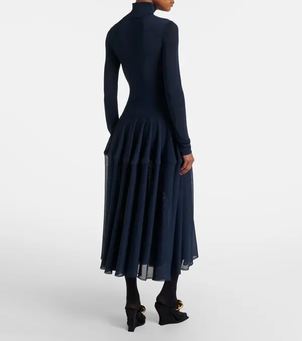Alaïa Sheer Midi Dress