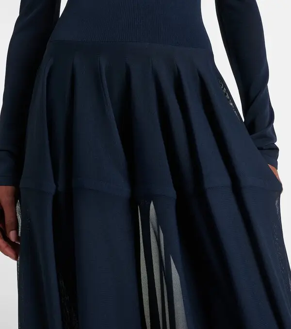 Alaïa Sheer Midi Dress