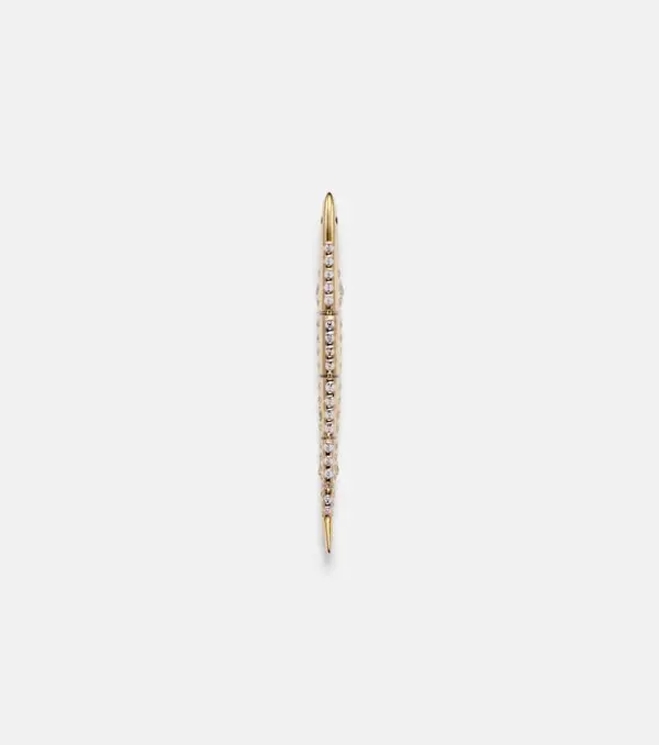 Yvonne Léon Marlin Gm 9kt Single Earring With Diamonds - Gold