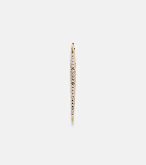 Yvonne Léon 9kt Yellow Marlin Gm Single Earring With Diamonds