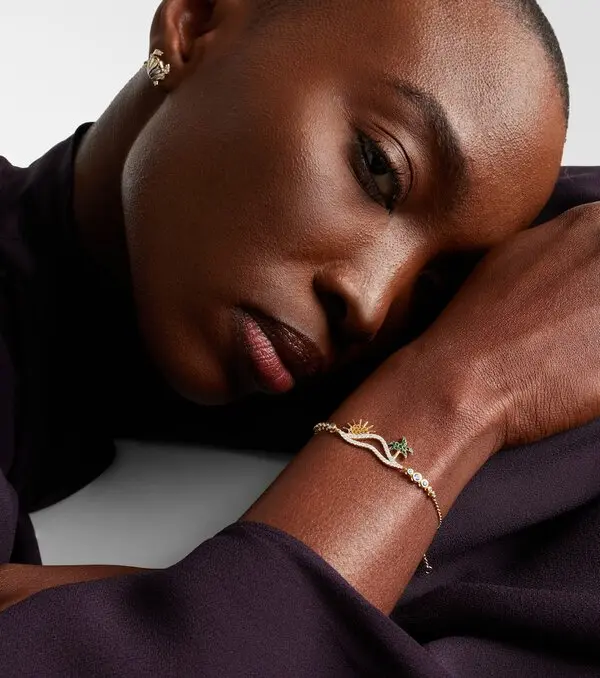 Yvonne Léon 9kt Yellow Diamond Bracelet