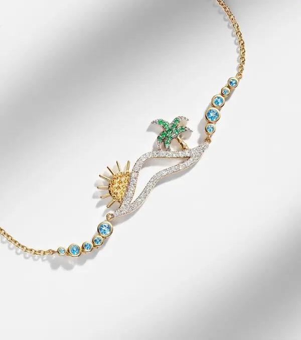 Yvonne Léon 9kt Yellow Diamond Bracelet